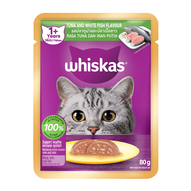 POUCH TUNA & WHITE FISH FLAVOR 80g
