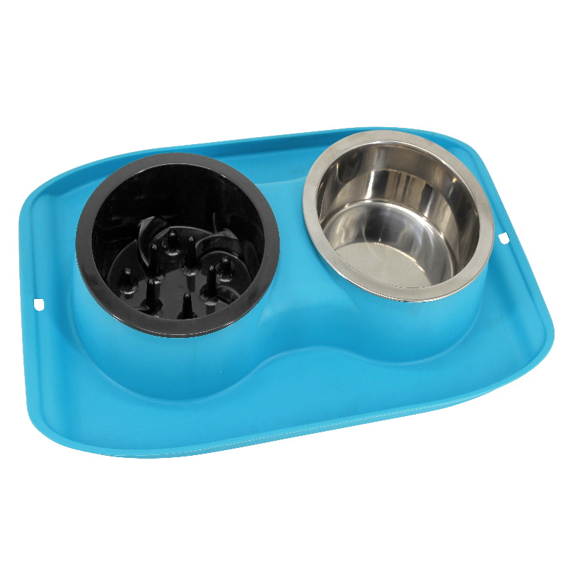 BOWL DOUBLE-VAULTED (BLUE) (43.5x26.5x6.8cm)