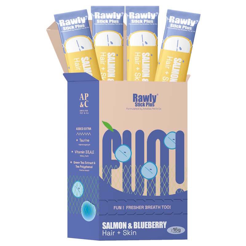 RAWLY STICK PLUS SALMON & BLUEBERRY (22pcs)