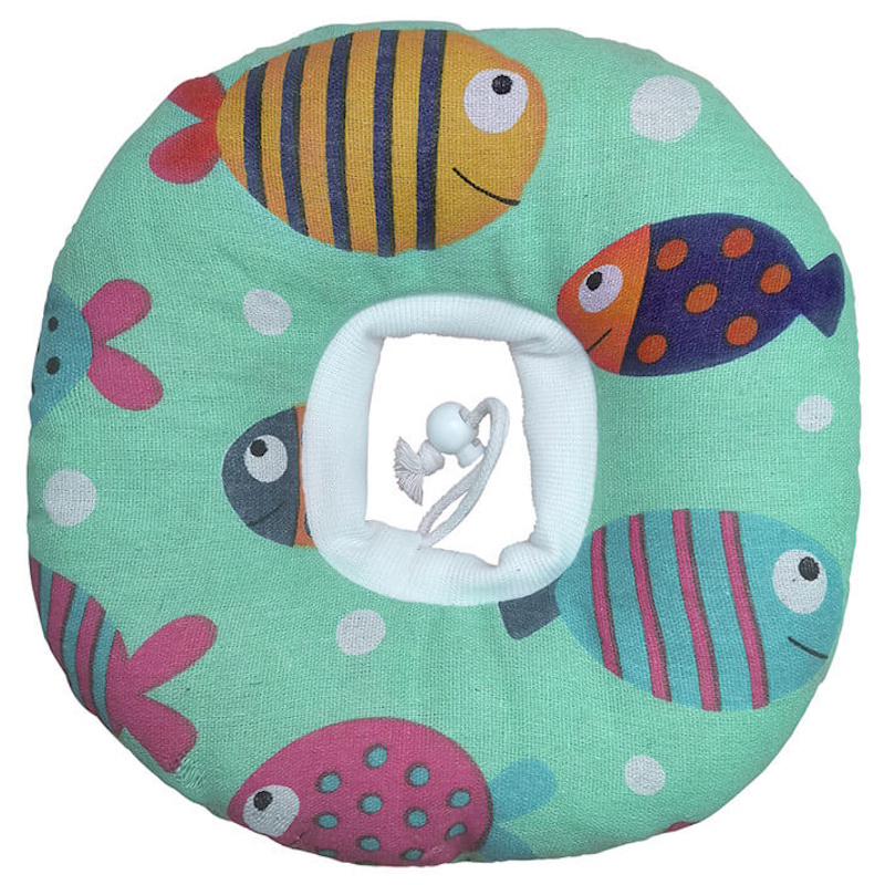 SOFT ELIZABETHAN COLLAR - FISH (GREEN) (EXTRA LARGE) (36cm)