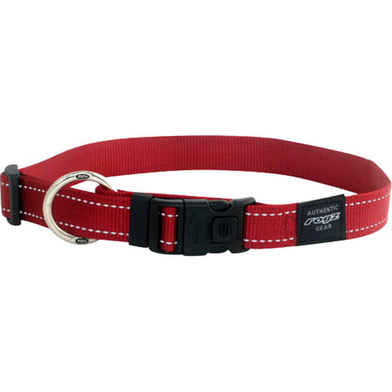 Rogz Utility Snake Collar - Red Malaysia | Pet Lovers Centre