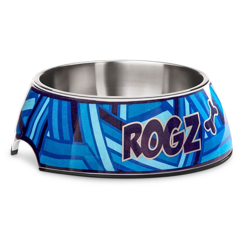 Rogz Bubble Bowlz - Navy Zen (Sm Malaysia | Pet Lovers Centre