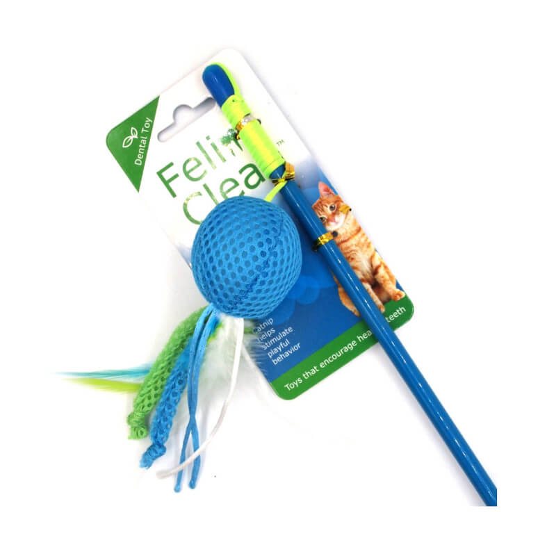 TEASER WITH MESH DENTAL BALL & STREAMERS (25cm)