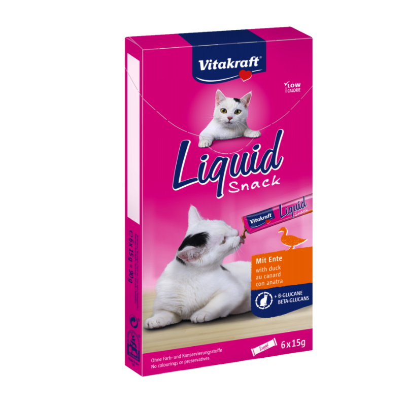 (CAT) LIQUID SNACK DUCK + BETA GLUCANES 90g
