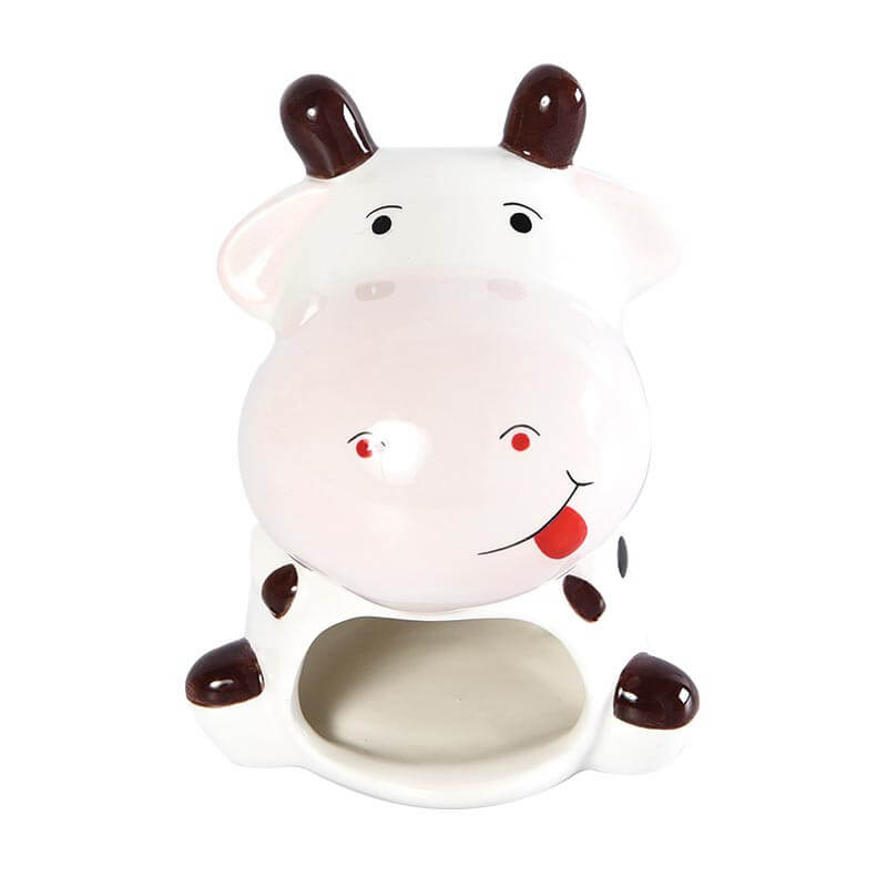HAMSTER HOUSE-SITTING COW (WHITE)