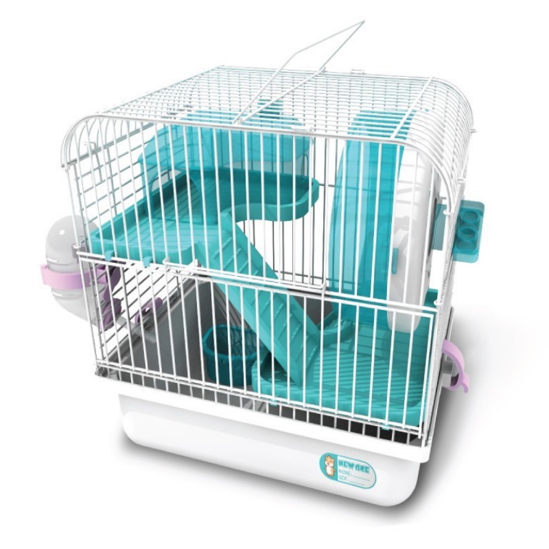 DELUXE DOUBLE HAMSTER CAGE (BLUE)